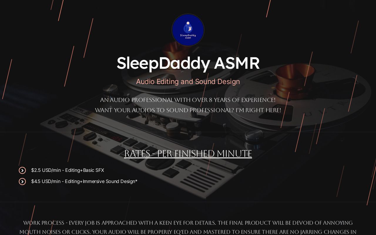 SleepDaddy Audio Commissions